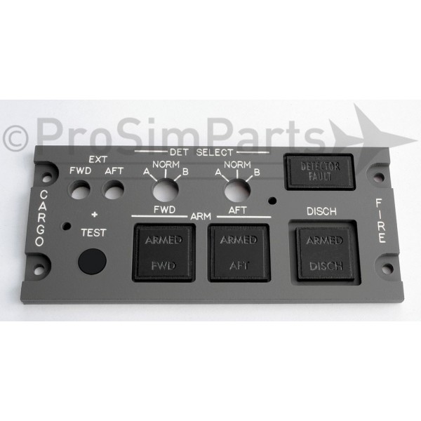 Boeing 737 pedestal panels set + Fire Panel - PROSIMPARTS